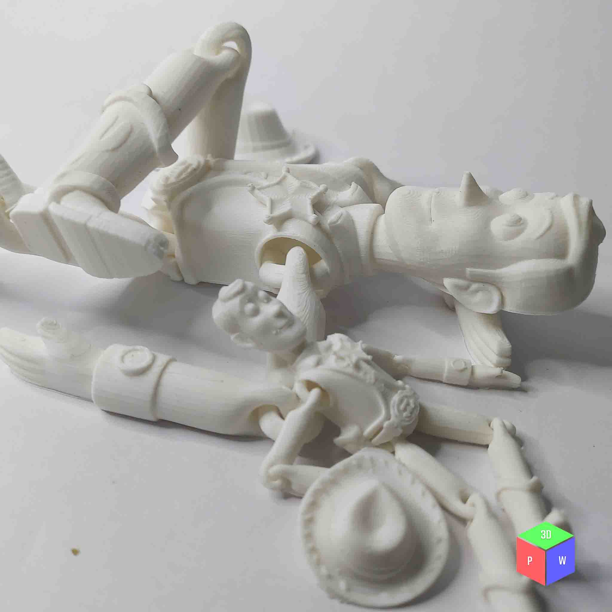 🚗 TOY STORY - ARTICULATED WOODY・ STL File for 3D printing・Cults