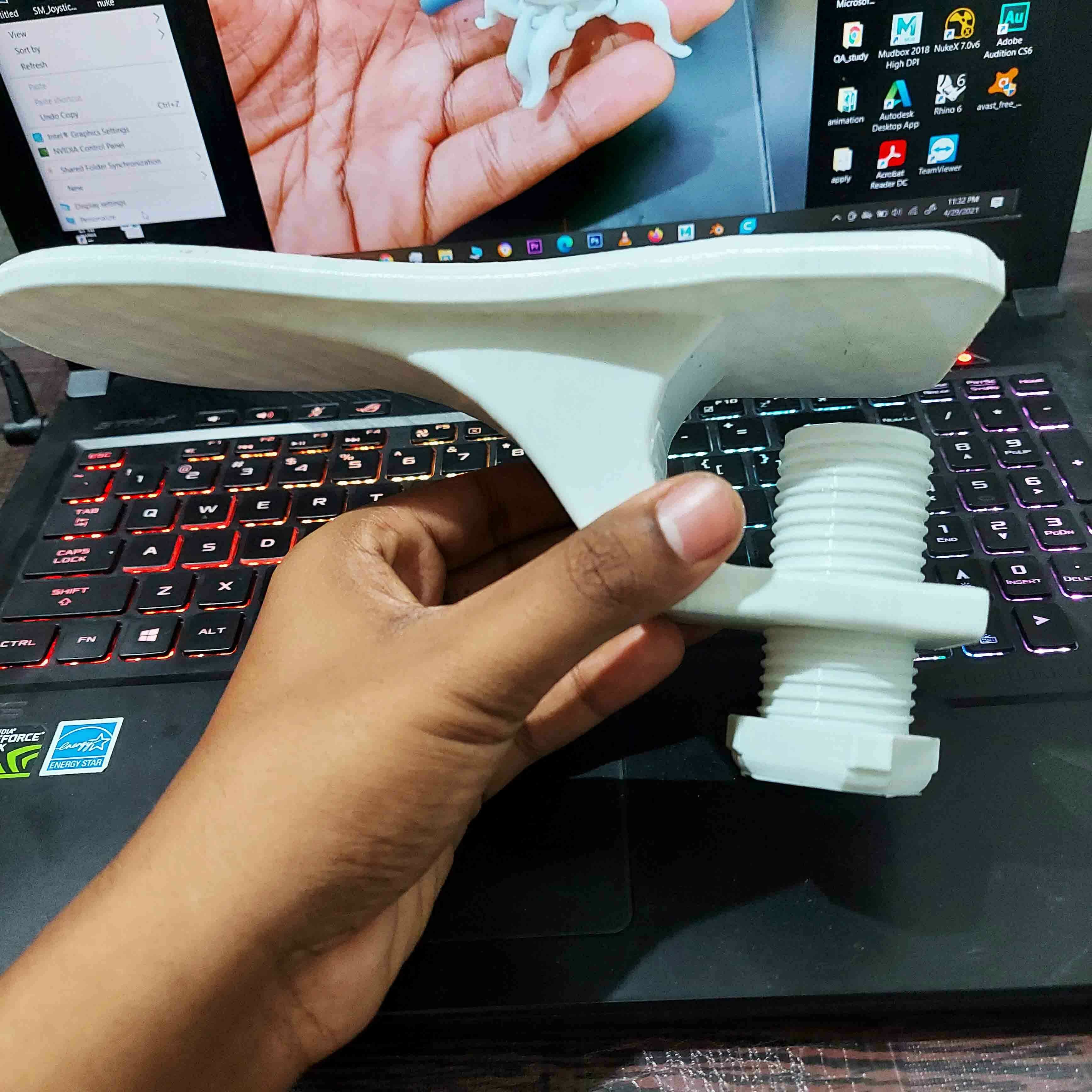 🏢 Ergonomic Attachable Office Desk Arm Rest.・ STL File for 3D printing ...