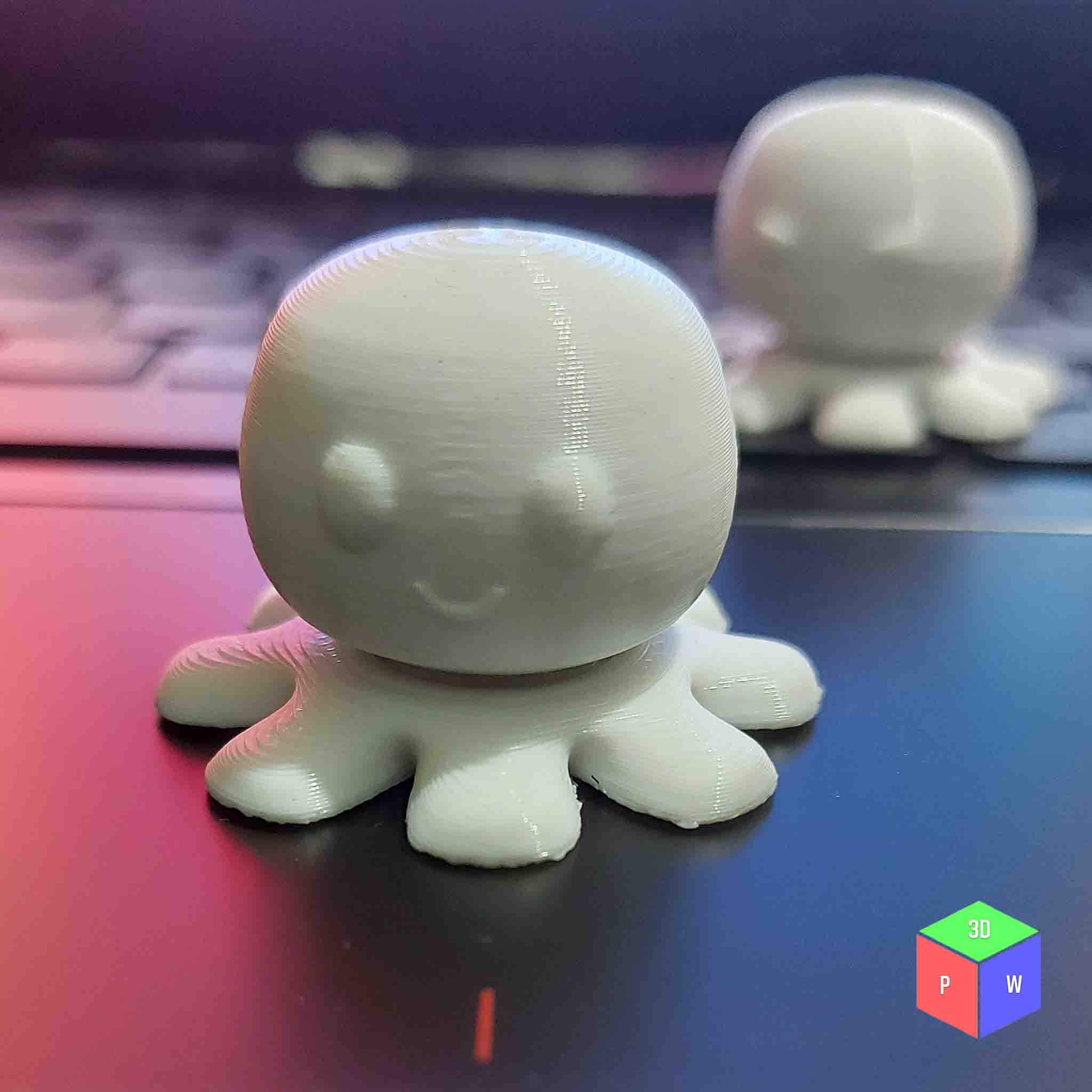 🐙 CUTE OCTOPUS HAPPY ANGRY SPINNER TOY PLUS KEYRING・ STL File for 3D ...