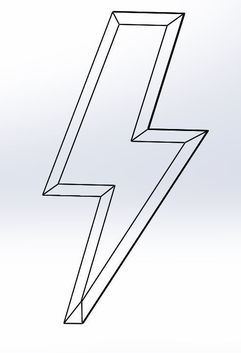 Arquivo grátis STL ACDC Lightning 🌩️ ・modelo para impressão 3D para ...