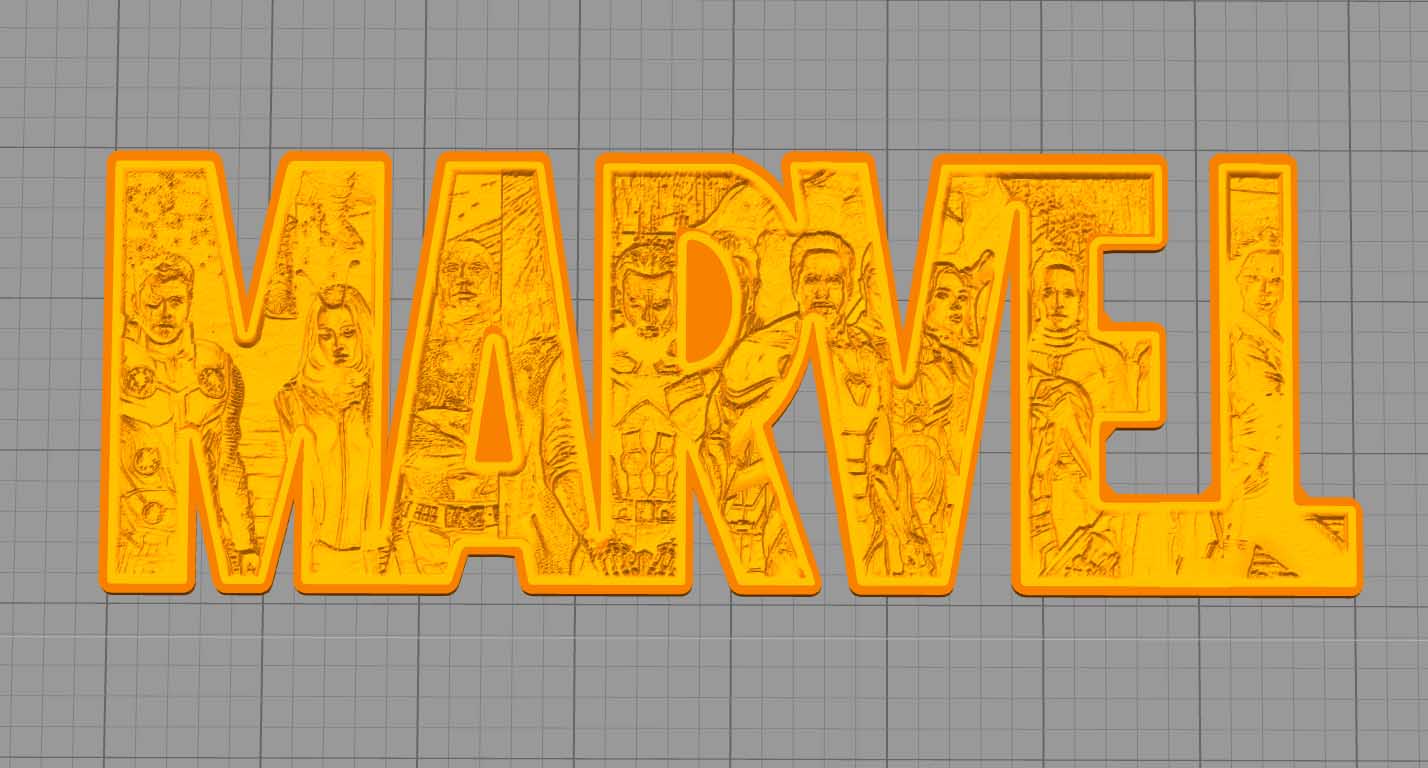 STL file Marvel lithophane lamp 🔦 ・3D printing model to download・Cults