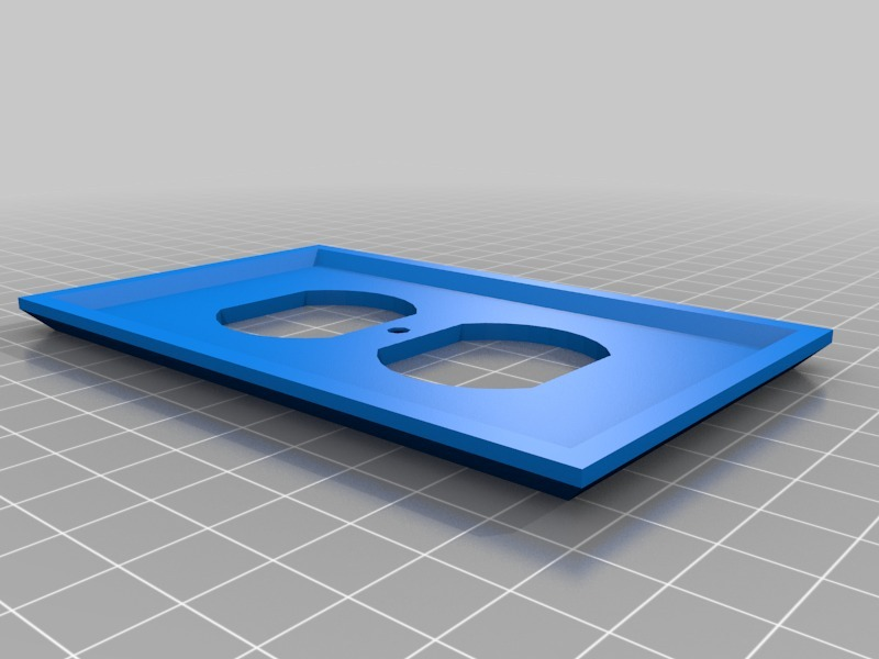 🇺🇸 Standard USA Wall Plate For Power Socket・Free 3D File for ・Cults