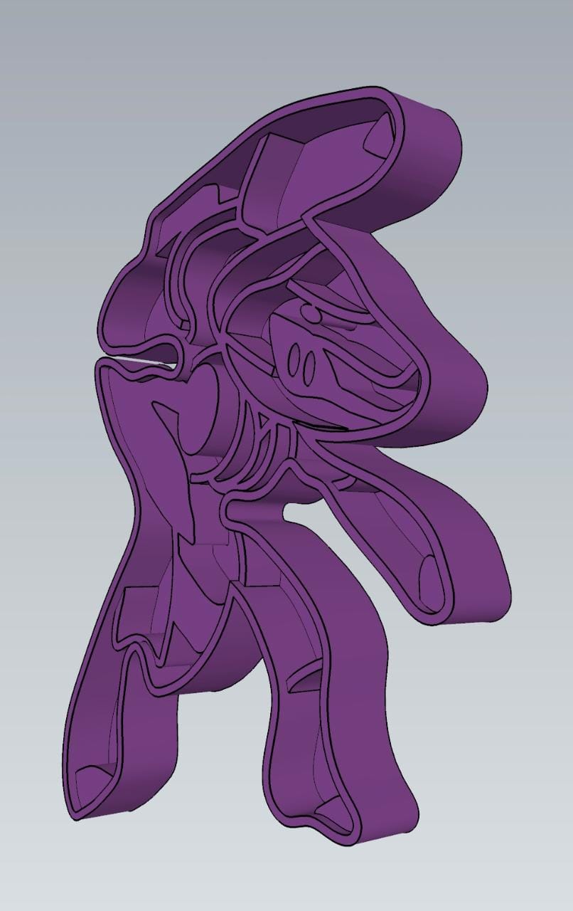 STL file AMAZING POKEMON genesect COOKIE CUTTER STAMP CAKE DECORATING 🐉 ...