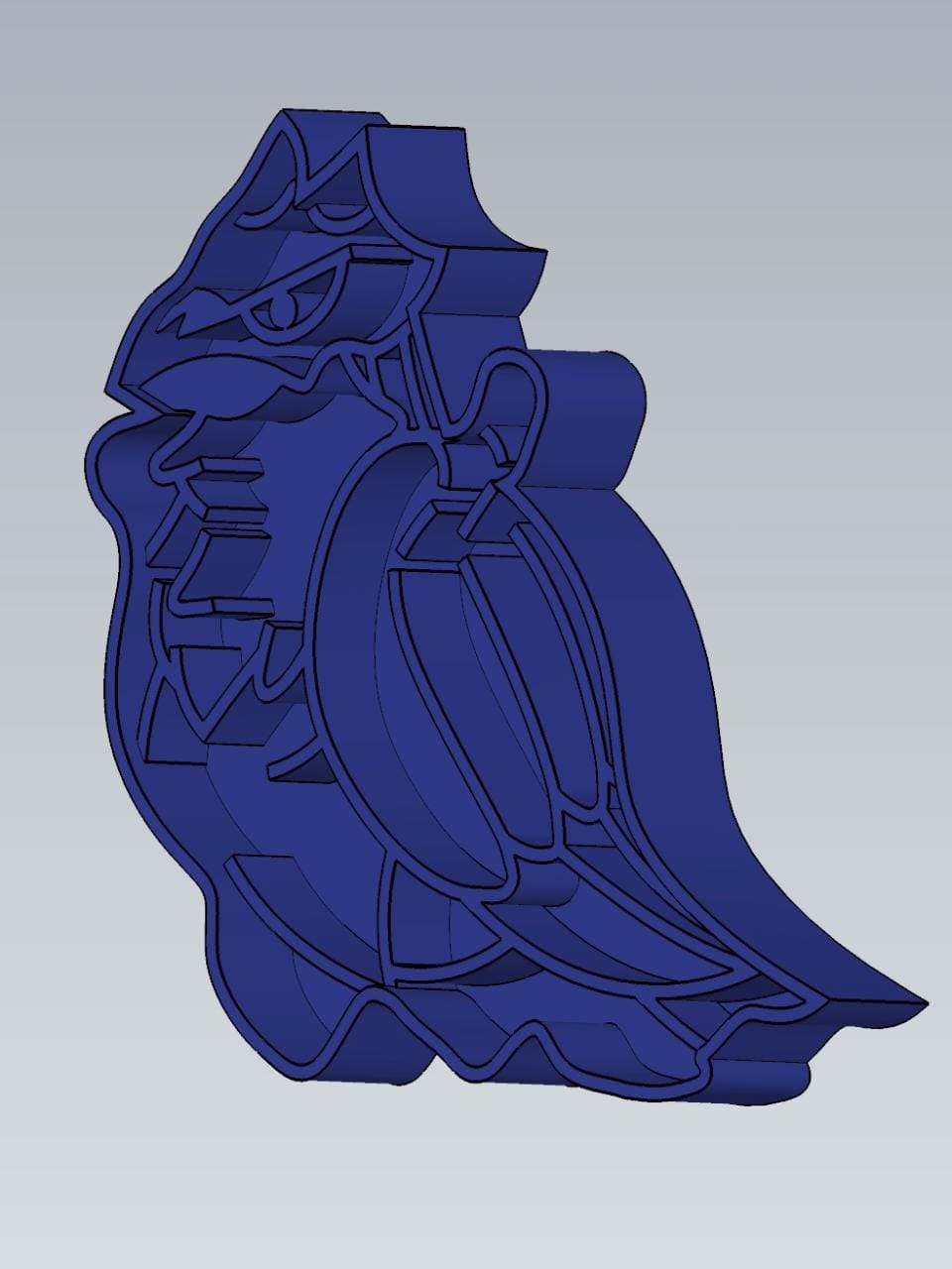 STL file AMAZING POKEMON corviknight COOKIE CUTTER STAMP CAKE ...