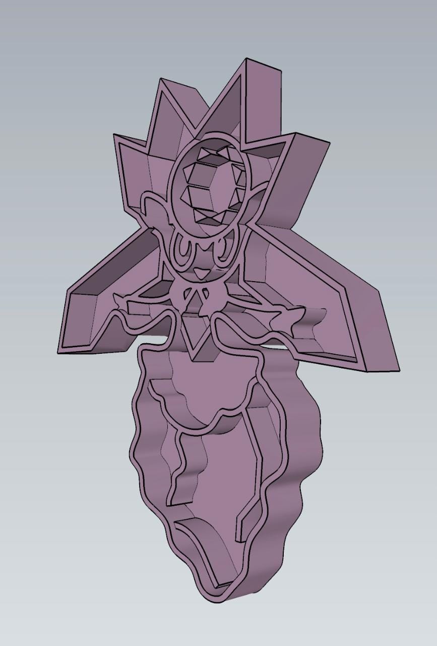 STL file AMAZING POKEMON diancie COOKIE CUTTER STAMP CAKE DECORATING 🐉 ...