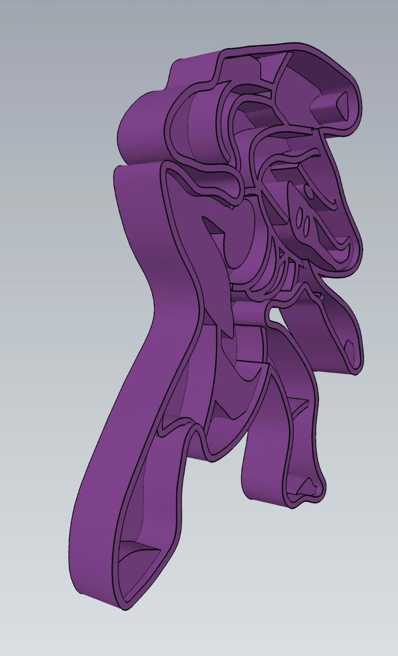 STL file AMAZING POKEMON genesect COOKIE CUTTER STAMP CAKE DECORATING 🐉 ...