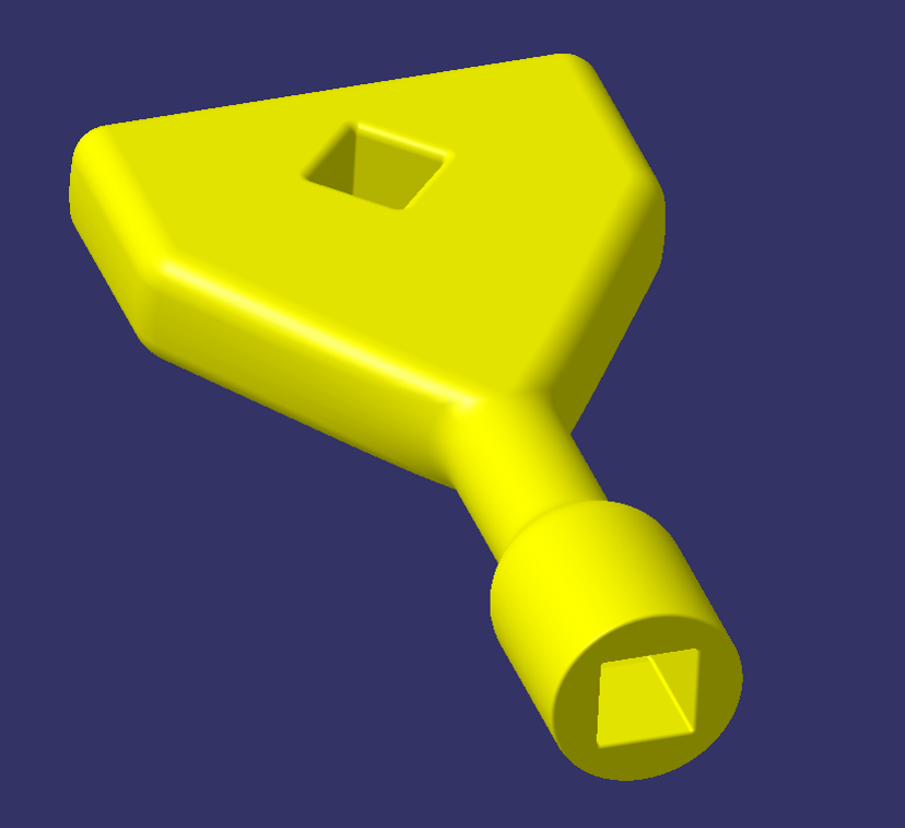 STL file Security key square 8mm 🔑・Model to download and 3D print・Cults