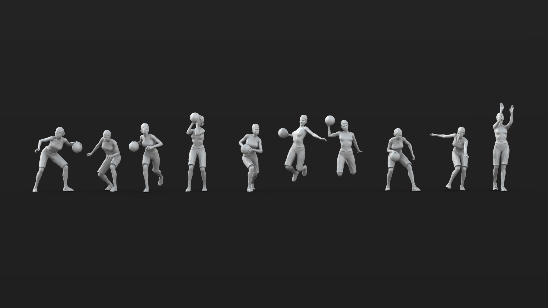 3D file 49 basketball Player figures 🏀 ・3D printer design to download・Cults