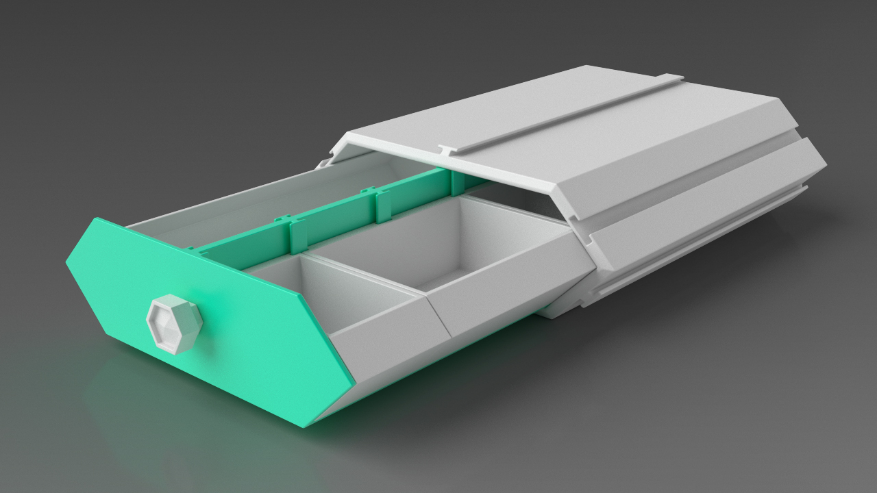 STL file hexagonal Modular Drawers 3d print 🏢 ・3D printable design to ...