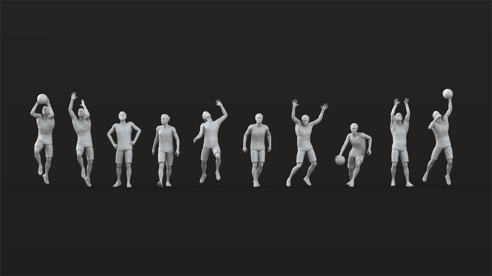 3D file 49 basketball Player figures 🏀 ・3D printer design to download・Cults