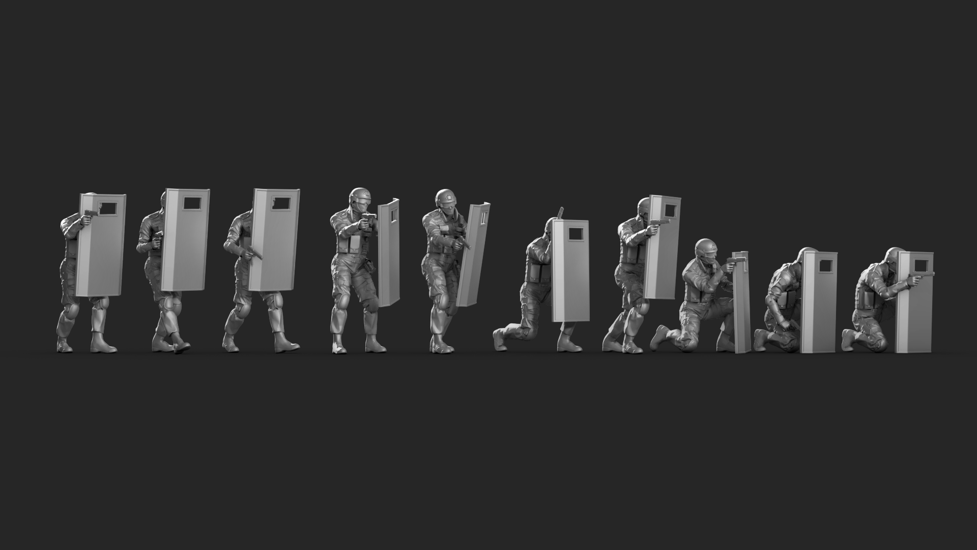 3D file SWAT Figure Set 05 🫡 ・Template to download and 3D print・Cults
