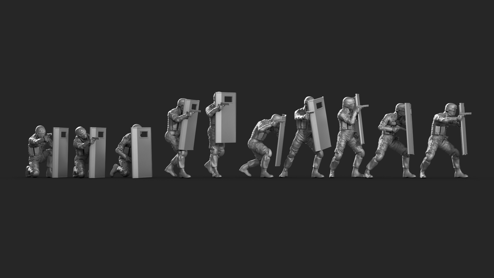 3D file SWAT Figure Set 05 🫡 ・Template to download and 3D print・Cults