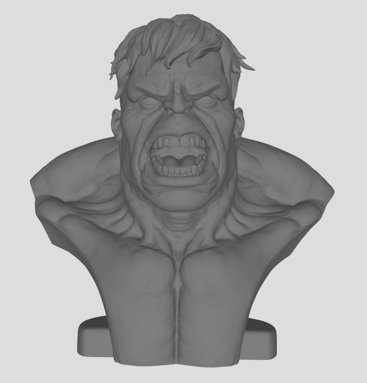 👤 hulk bust・Free STL File for ・Cults