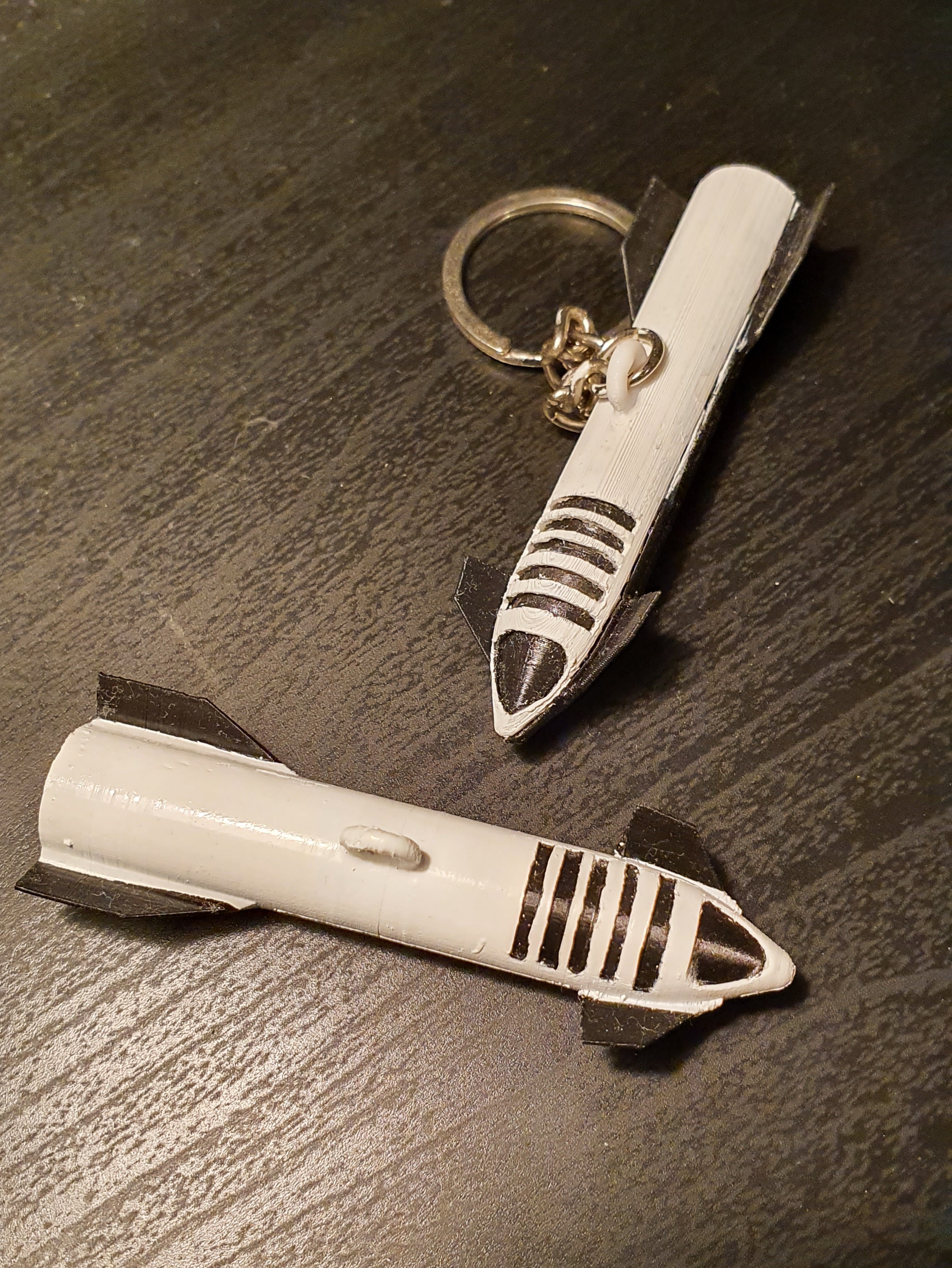 🔑 Starship key chain (Prototype + Crew version)・Free STL File for ・Cults