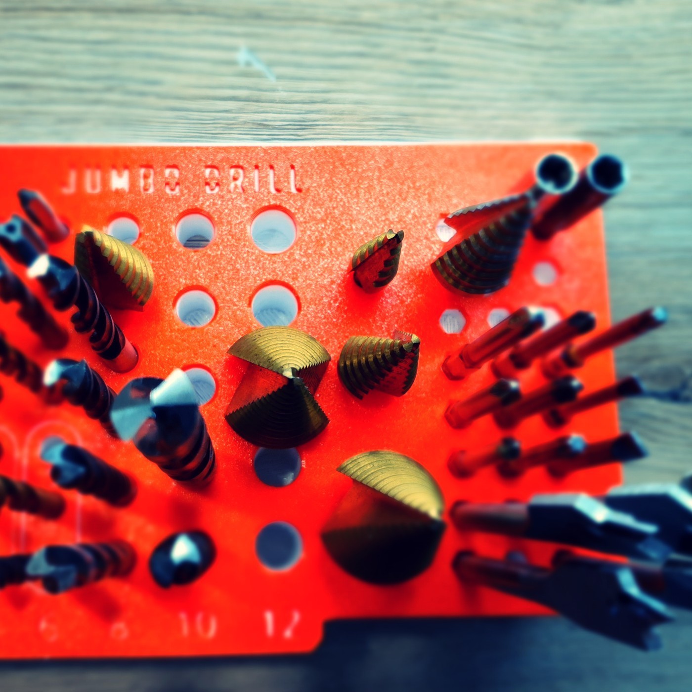 STEP file JUMBO-DRILL Drill and bit workshop organizer 🔧 ・3D print ...