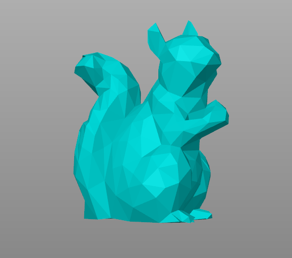 🐉 Low Poly Squirrel・ STL File for ・Cults