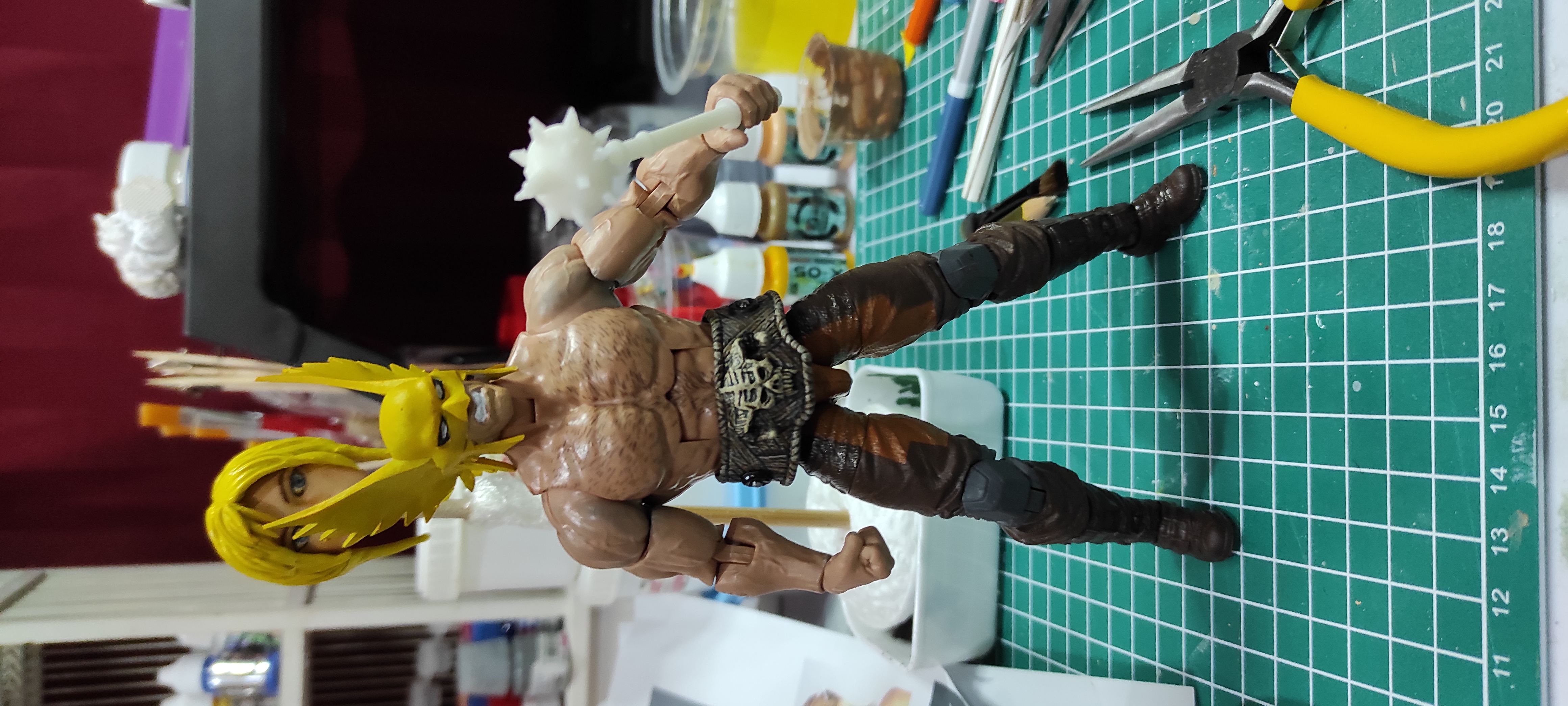 3D printing Hawkman figure Head Mezco Mcfarlane Multiverse • made with ...