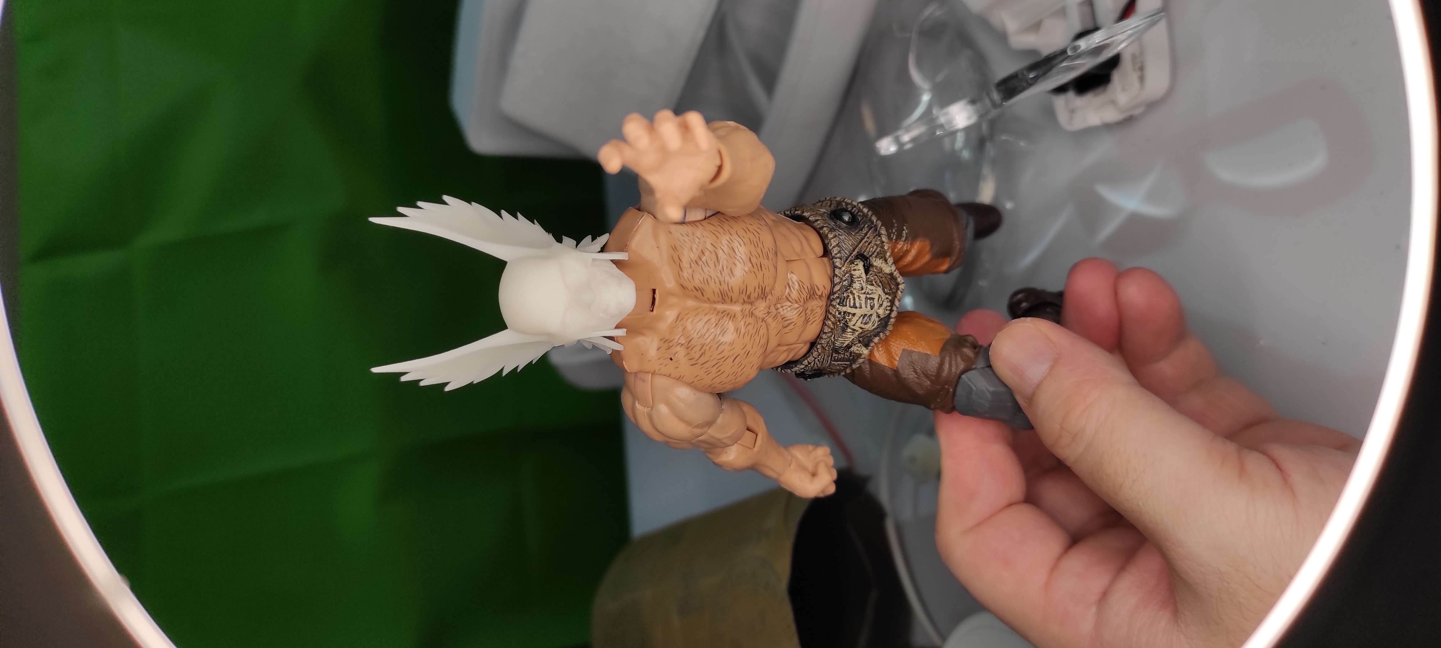 3D printing Hawkman figure Head Mezco Mcfarlane Multiverse • made with ...