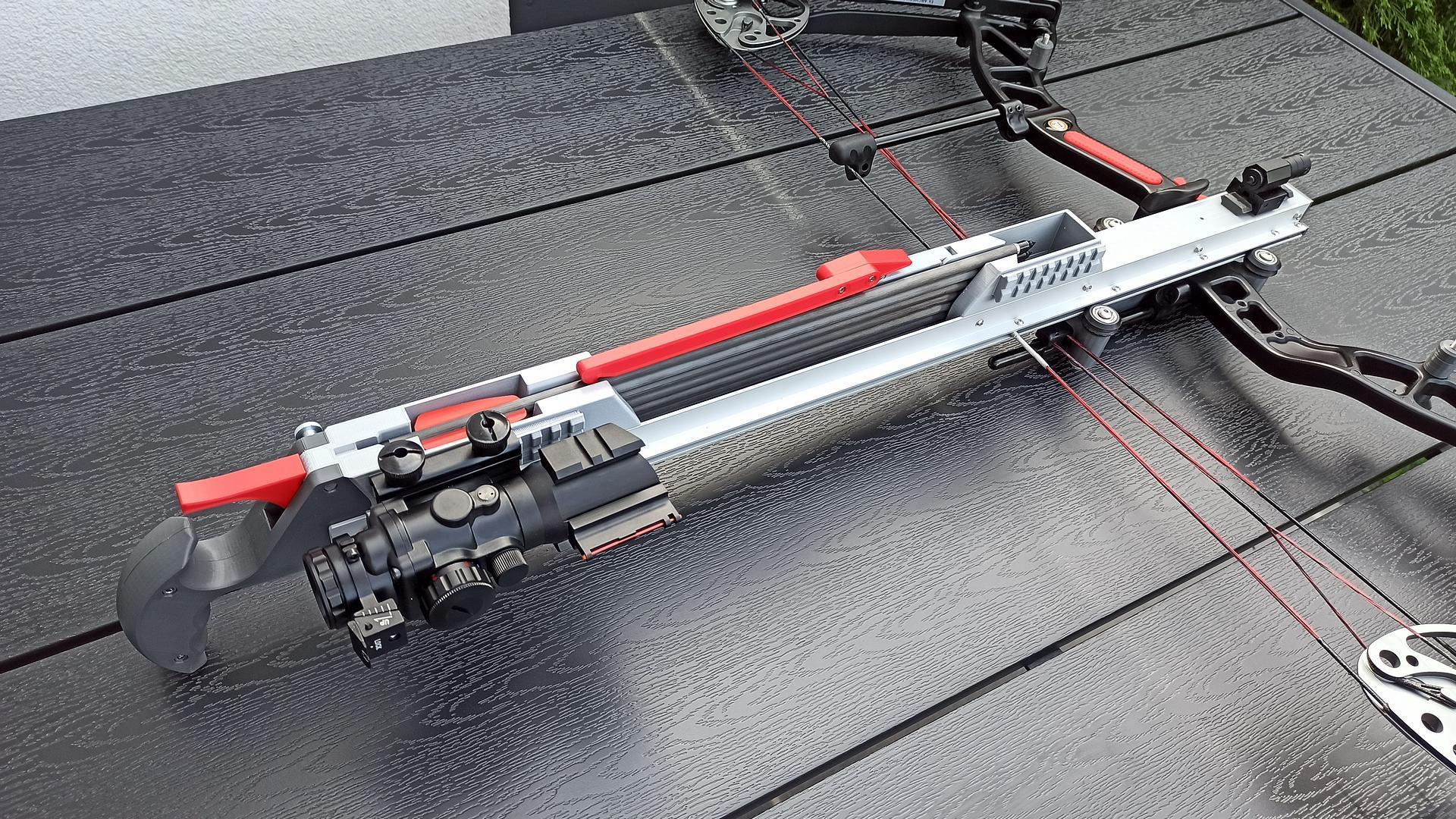 3D file SIL hybrid - Pump-Action Repeating Bow 🏹 ・3D printer model to ...