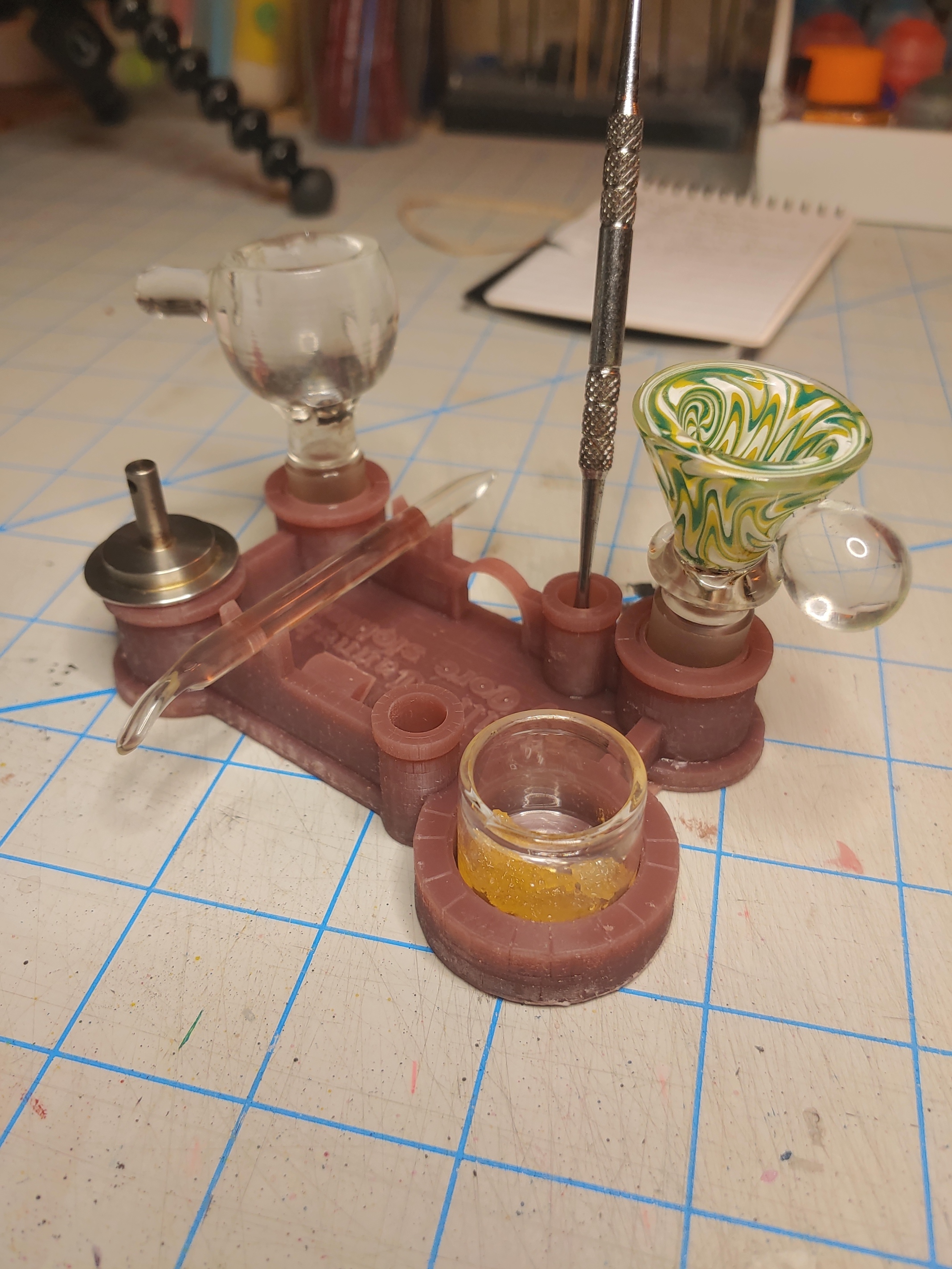 🧑‍🔬 Scientific Joint Holder - Castle ( enail, dab, herb, 420)・ STL File ...