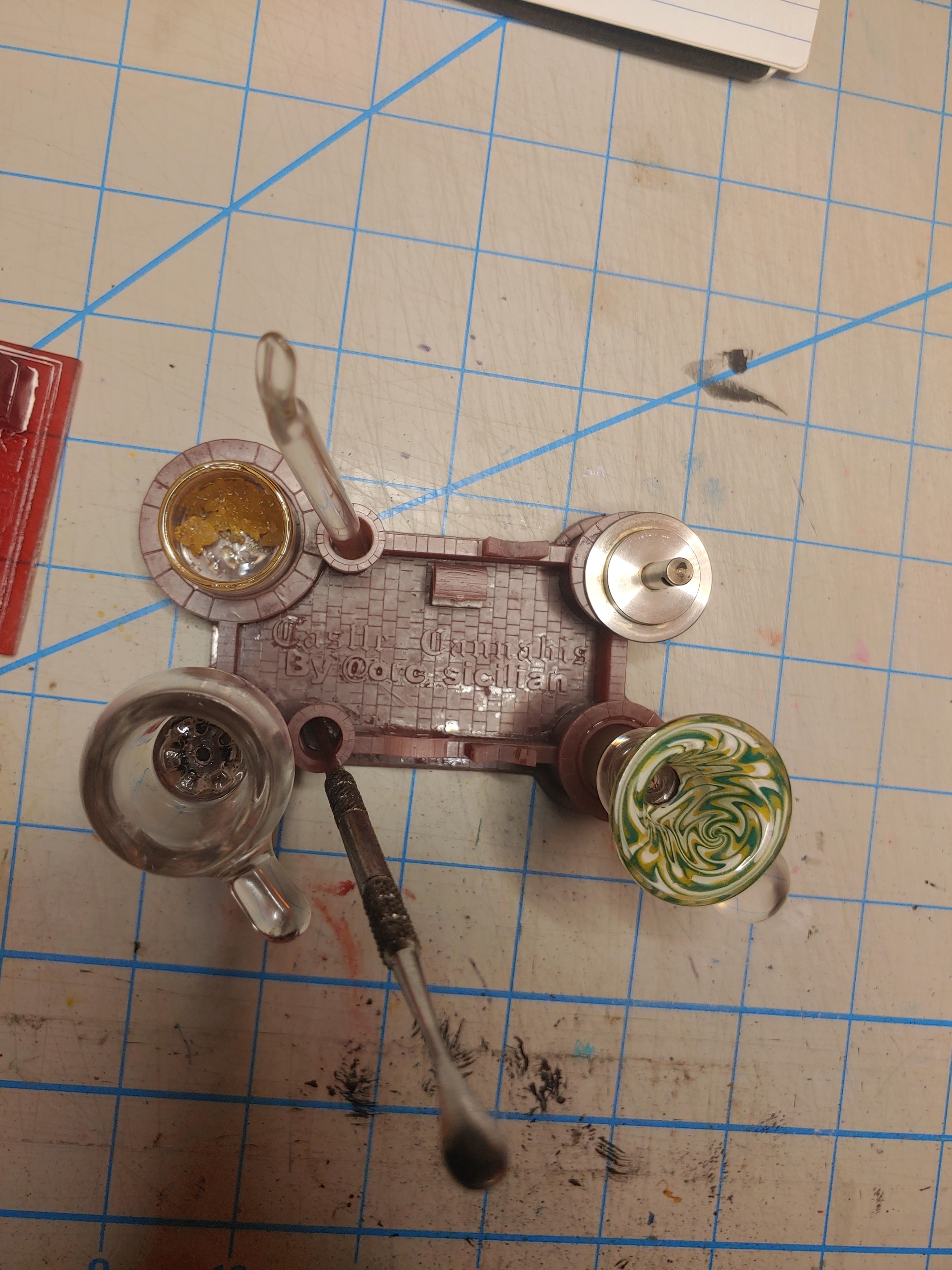 🧑‍🔬 Scientific Joint Holder - Castle ( enail, dab, herb, 420)・ STL File ...