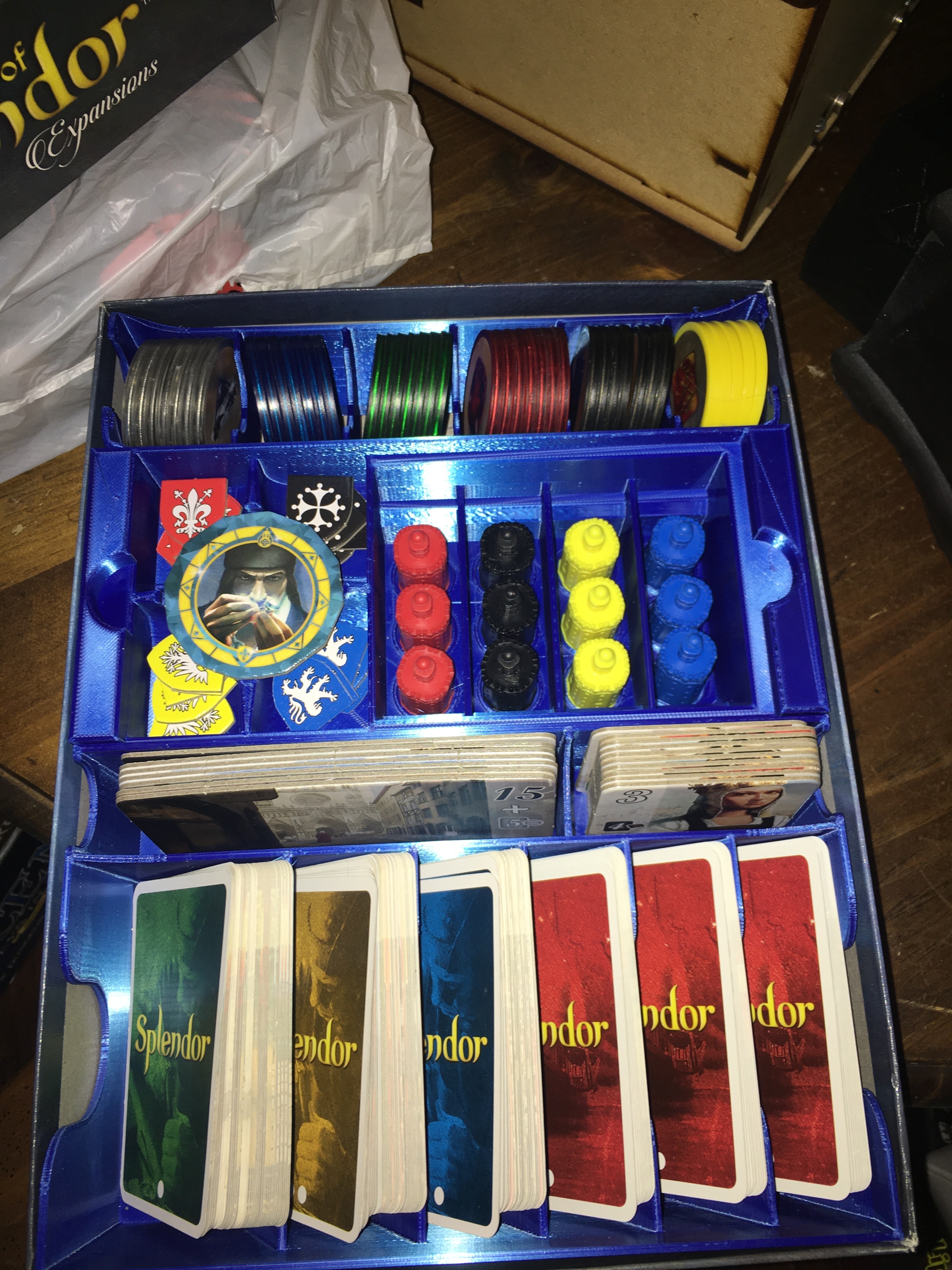 3D printing Splendor Insert (base + expansion)・Cults