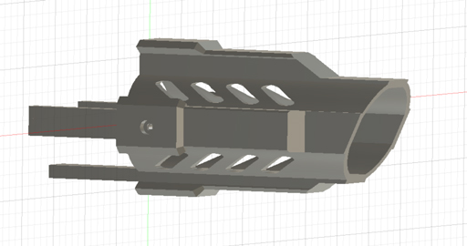 Stl File Airsoft Ar15 M4 Handguard Extension 🔫 ・3d Print Model To