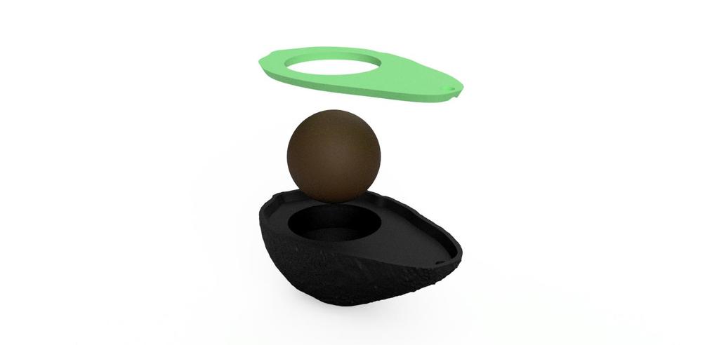 Free 3D file The Ultimate Fidget Avocado keychain 👌 ・3D printable model ...
