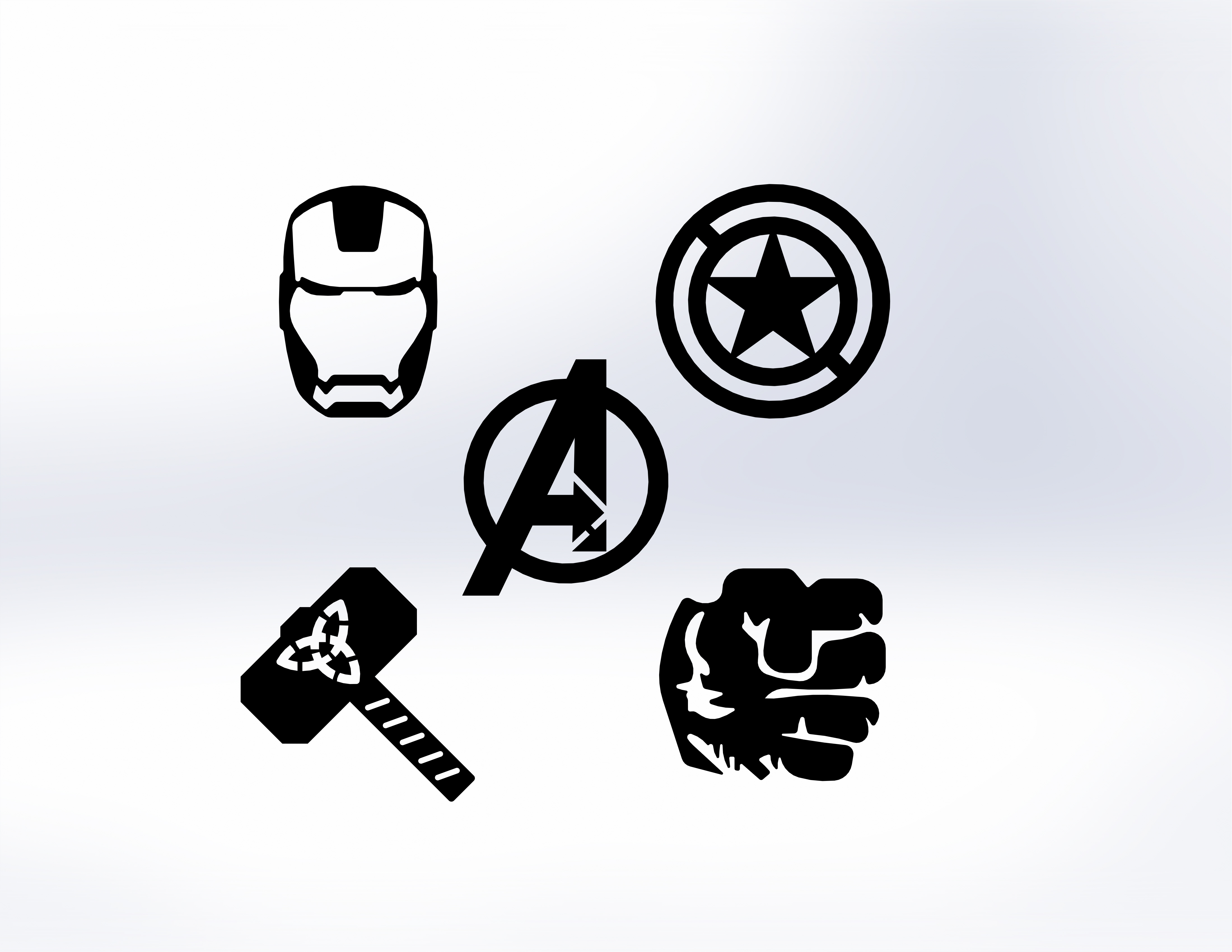 STL file MARVEL WALL DECOR 🏠 ・3D printer design to download・Cults