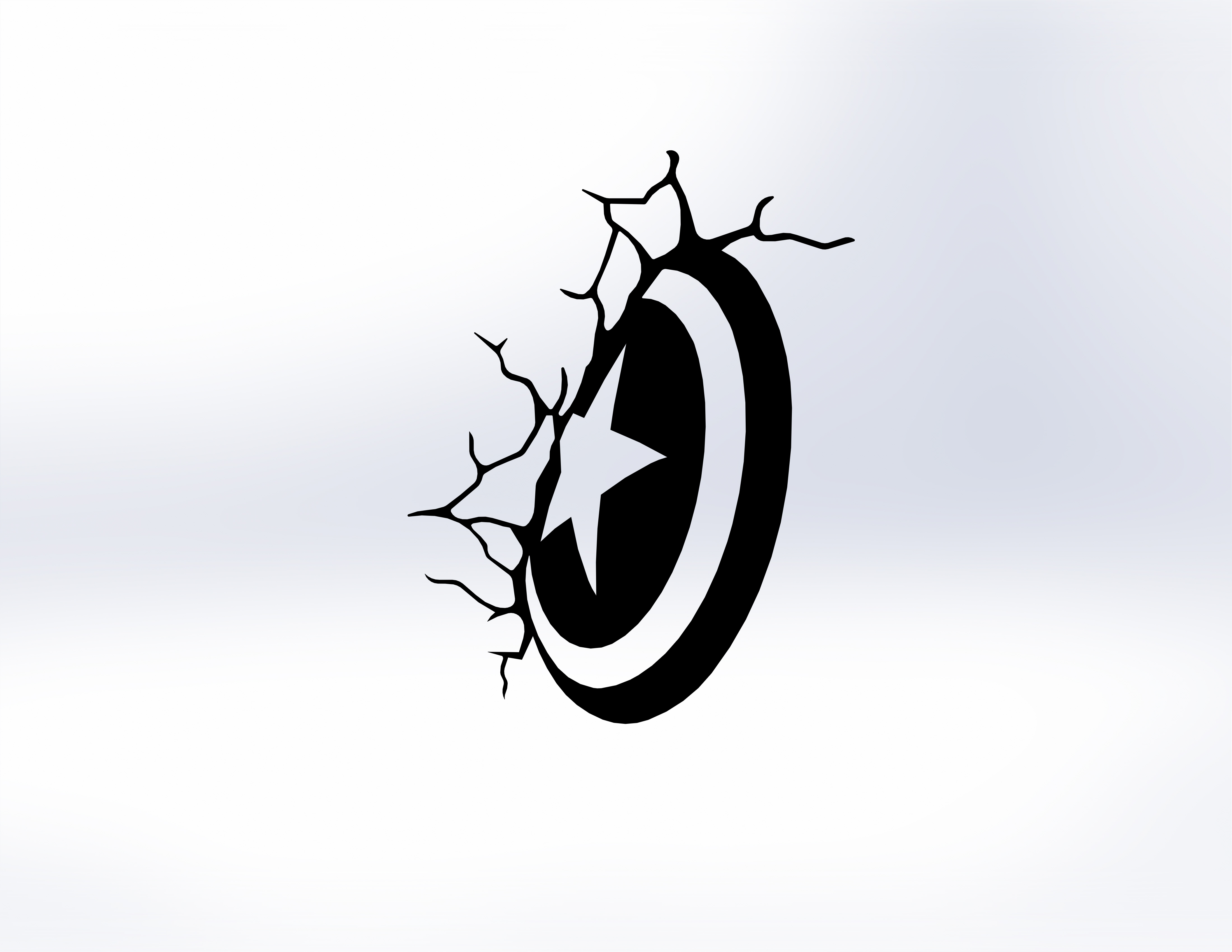 STL file CAPTAN AMERİKA SHİELD 🏠・3D printer design to download・Cults