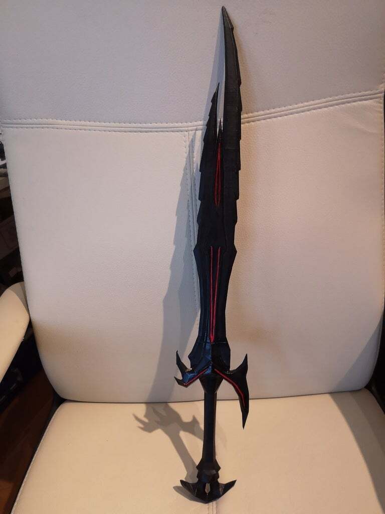 🤏 Daedric Greatsword (Skyrim) for SMALL PRINTING・Free STL File for ・Cults
