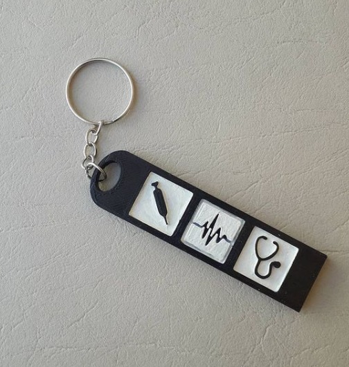 STL file Key ring nursing/medicine 🔑 ・3D printing template to download ...