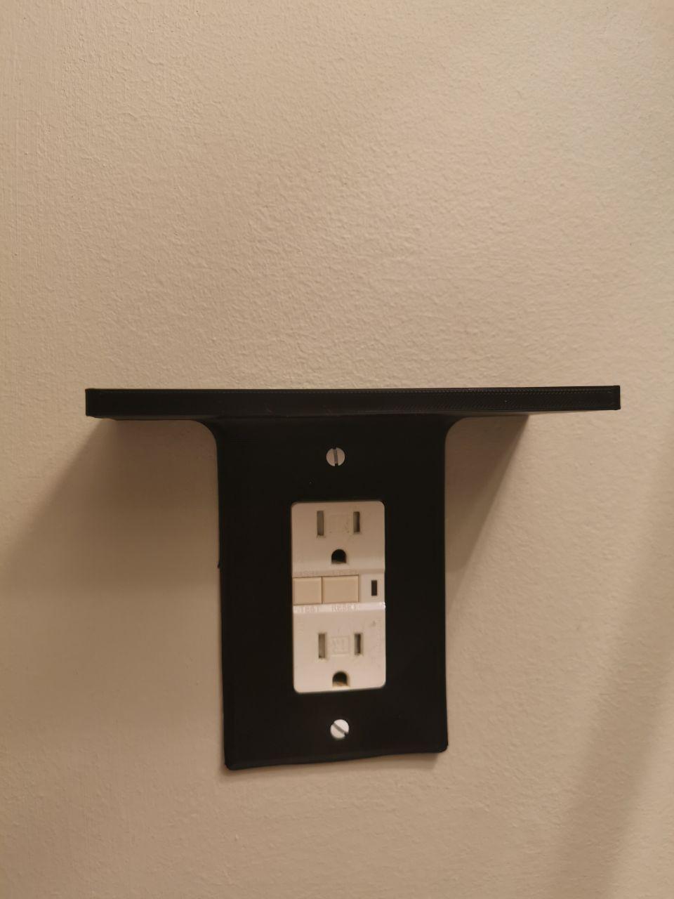 STL file Outlet cover with shelf 🔌 ・3D printable model to download・Cults