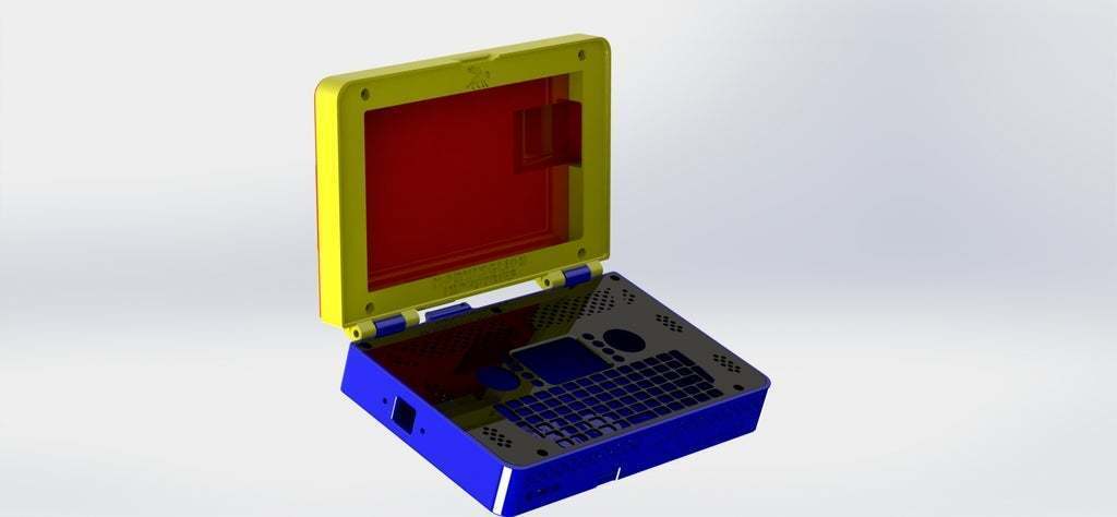 Free STL file Rasptop 2.0 The Better Raspberry Pi 7" Laptop *Source ...