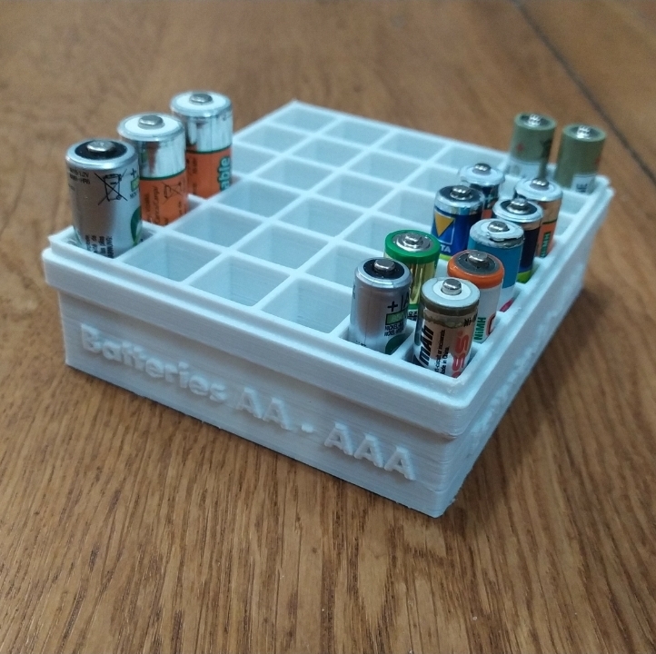 Free STL file AA and AAA battery box 🔋 ・Object to download and to 3D ...