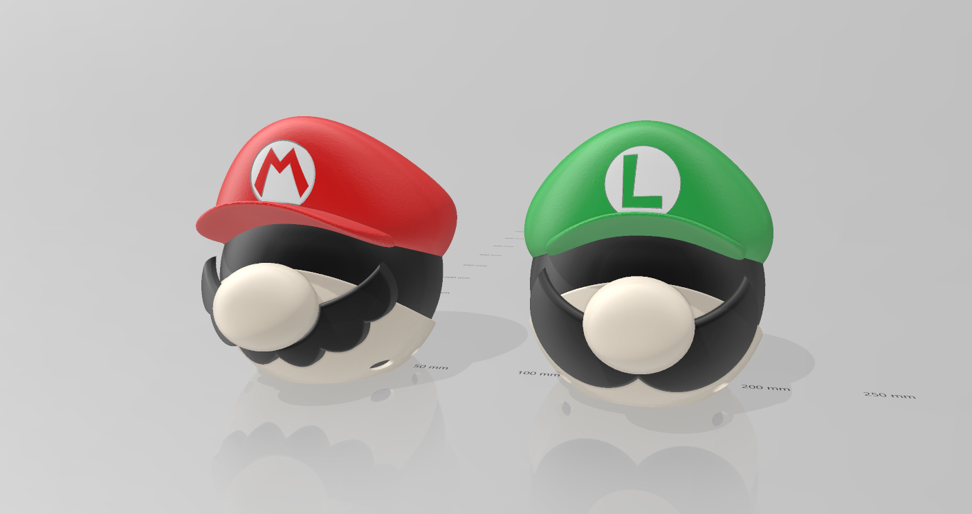 🎨 Mario & Luigi Bros - Alexa Echo Dot 4 Stand・ STL File for 3D printing ...