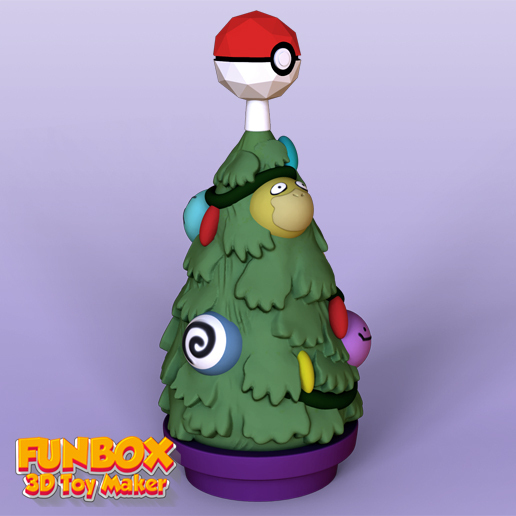 3D file Pokemon Christmas tree Toy 🐉 ・Model to download and 3D print・Cults