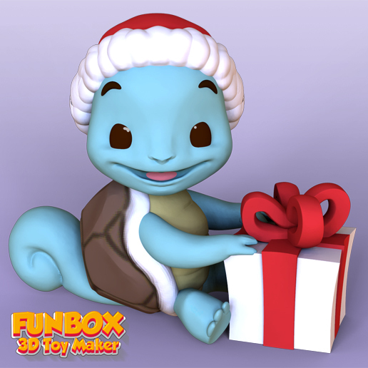 🐉 Pokemon Squirtle Christmas Toy・Free 3D File for 3D printing・Cults