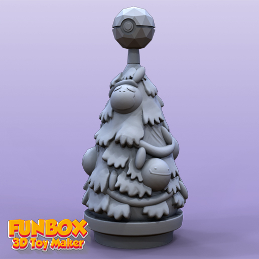 3D file Pokemon Christmas tree Toy 🐉 ・Model to download and 3D print・Cults