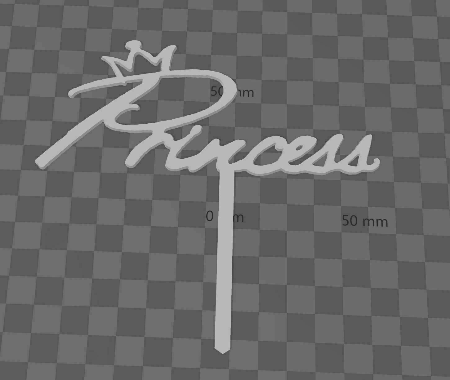 STL file Princess cake topper 👸・3D printing model to download・Cults