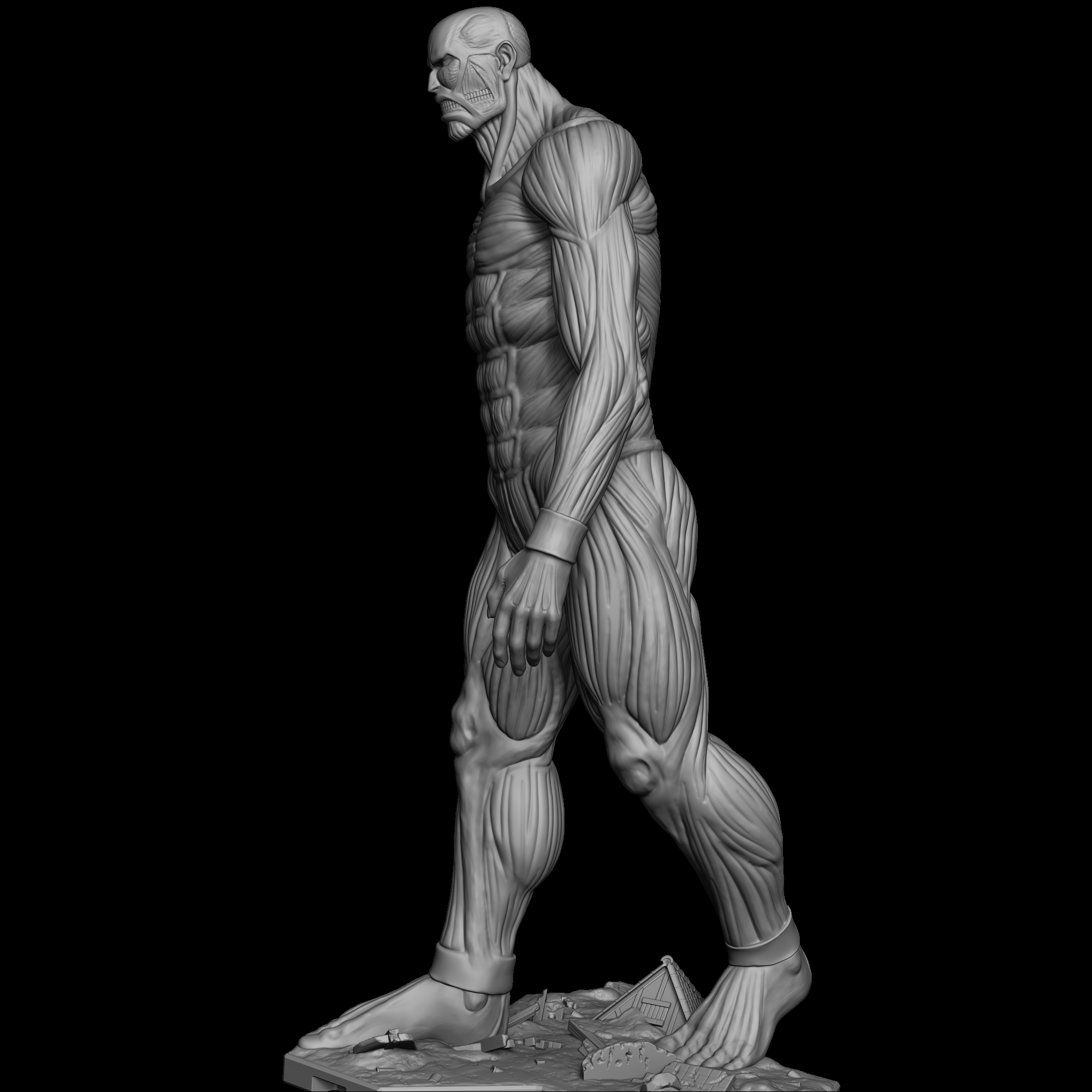 💬 Bertholdt colossal Titan V1 - Shingeki no Kyojin 3D print model・ 3D File for ・Cults