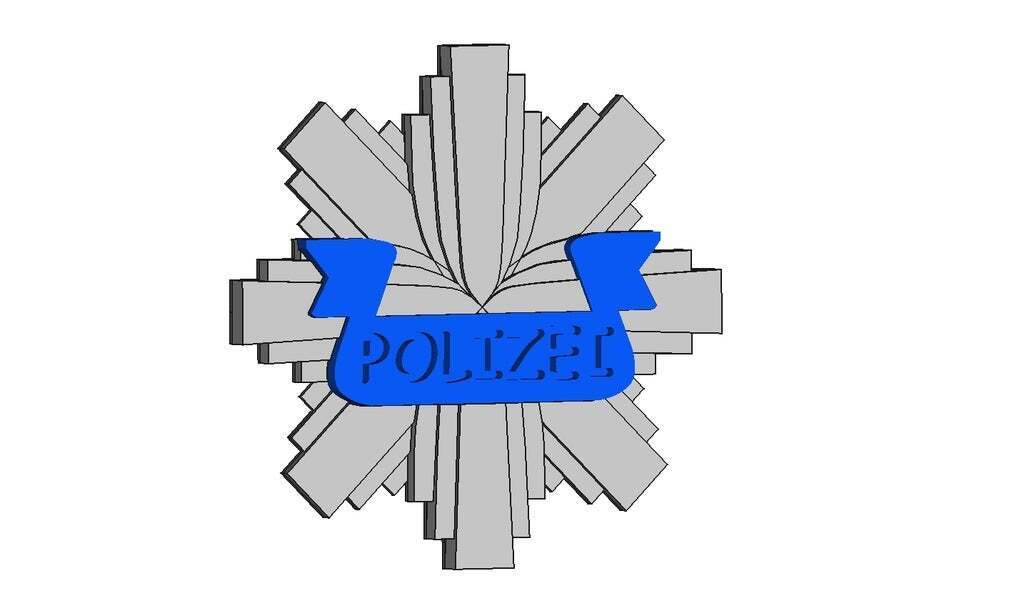 🚓 POLICE BADGE・Free STL File for ・Cults