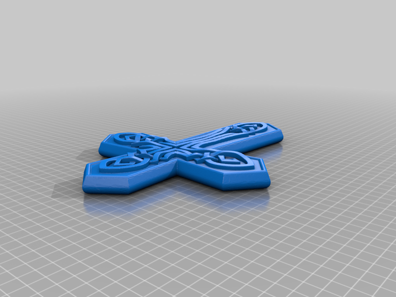 Бесплатный STL файл Overlapping Cross with Base ・3D-печатная модель для ...
