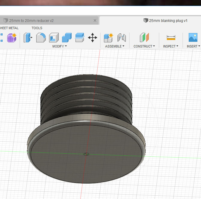 Fichier STL gratuit Bouchon de 25 mm 💭 ・Design pour imprimante 3D à ...