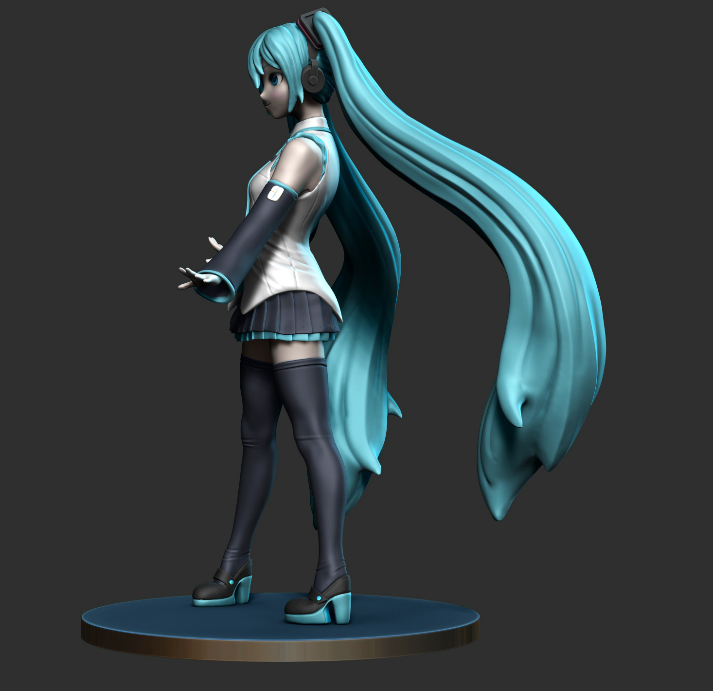🧑‍🎤 Hatsune Miku・ 3D File for ・Cults