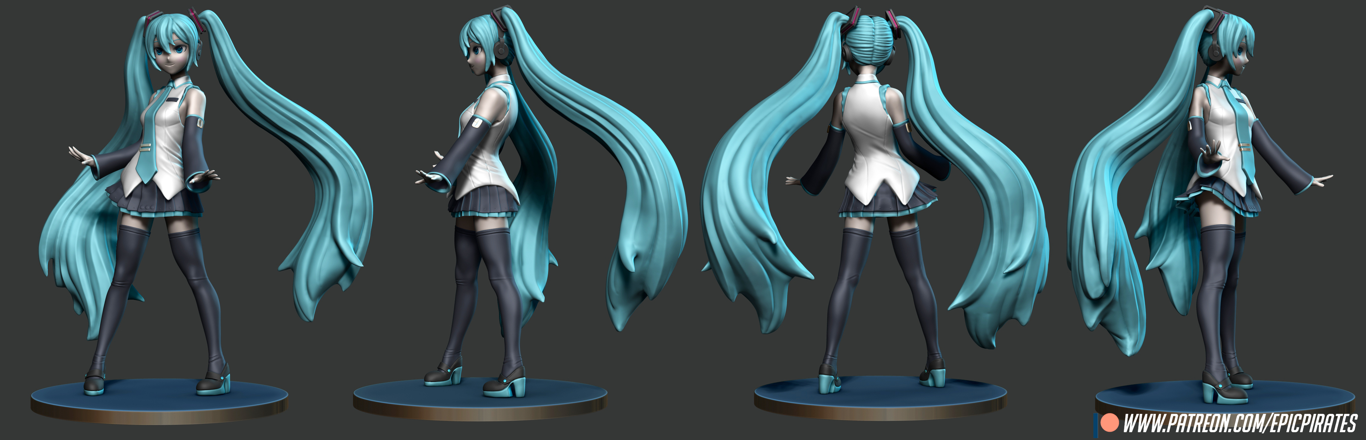 🧑‍🎤 Hatsune Miku・ 3D File for ・Cults