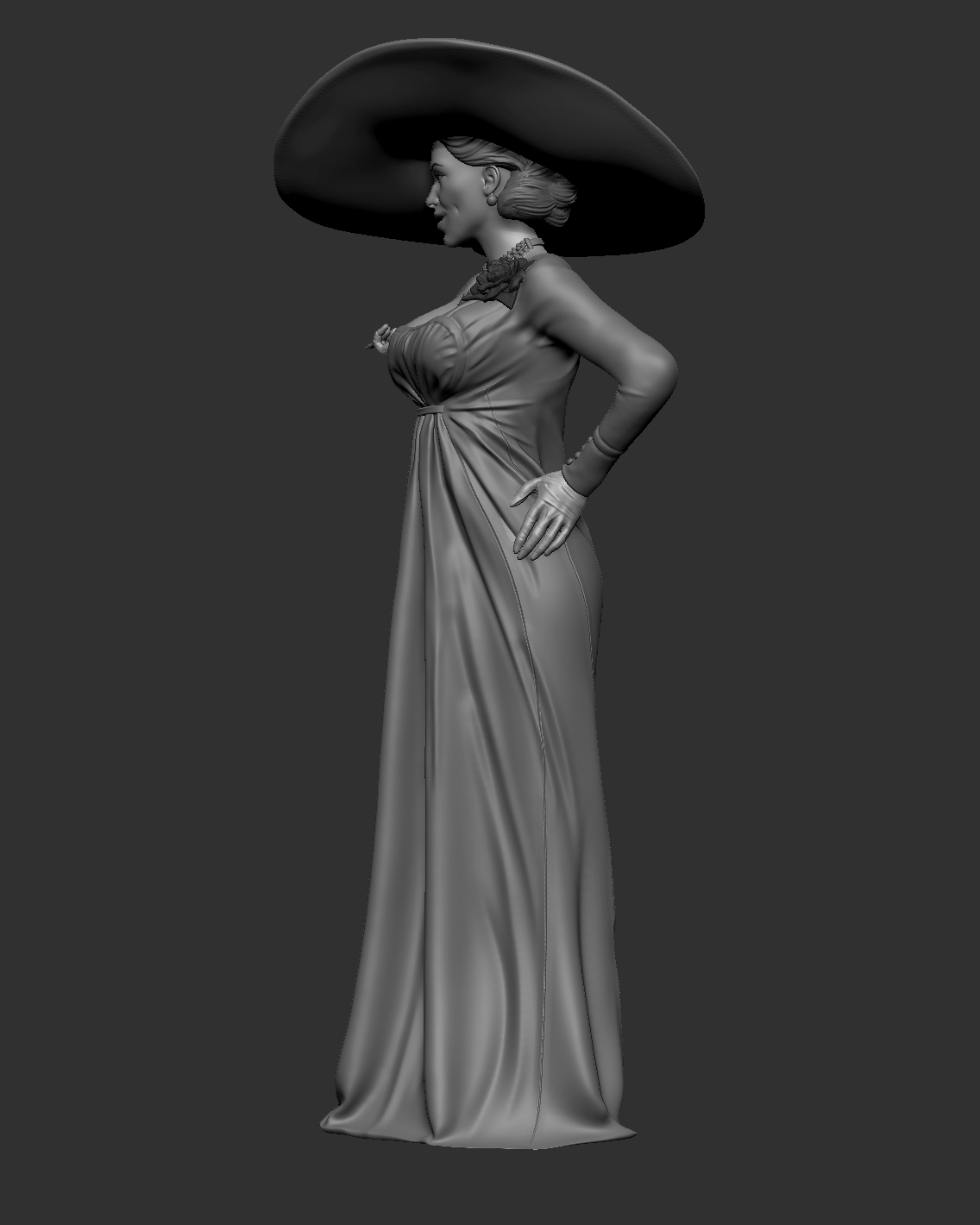 🧛 Lady Dimitrescu・ 3D File for ・Cults