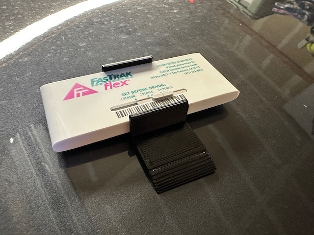 👽 FasTrak Flex Clip / Holder for Tesla & Others・Free 3D File for ・Cults