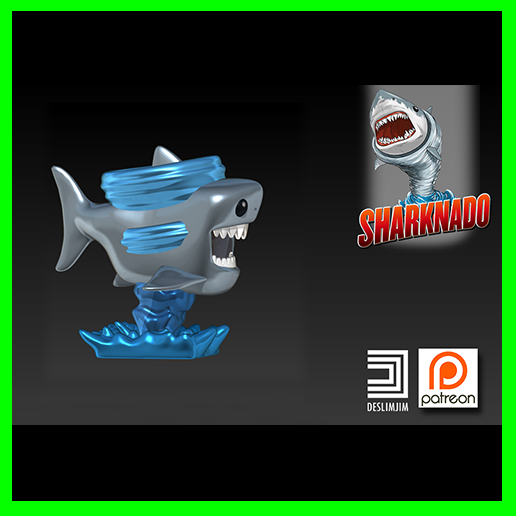 🎬 Sharknado - FUNKO POP・ 3D File for 3D printing・Cults