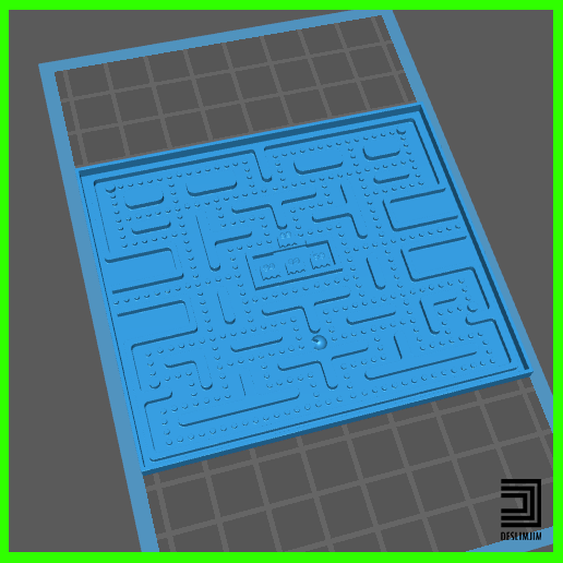 🖼️ PACMAN FRAME QUADRO・ 3D File for ・Cults